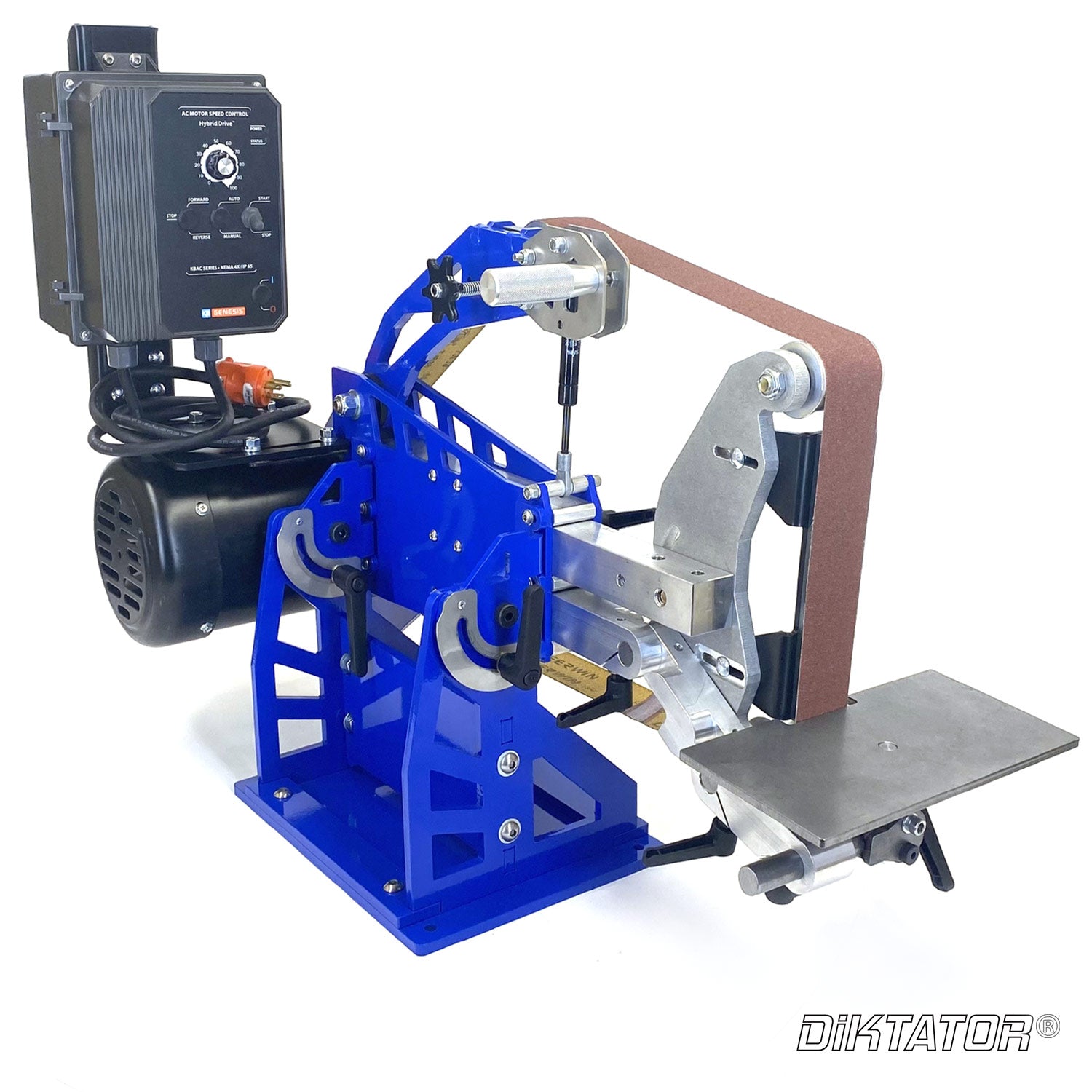 Diktator MAX 2x72 Tilting Belt Grinder Kit - 2HP Motor & VFD – Diktator ...